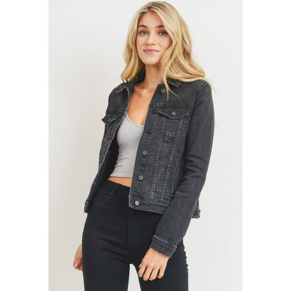 Classic Denim Black Jacket – Dirty Laundry & Co Classic Denim Black Jacket – Dirty Laundry & Co